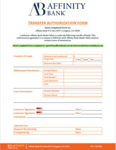 Auto Payments – Affinity Bank